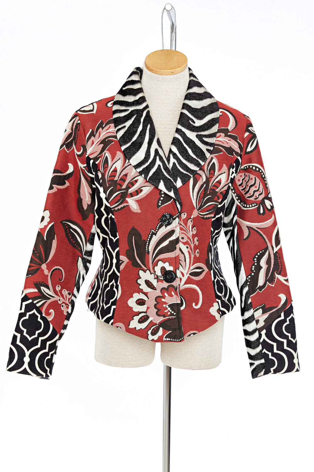 Red and Black Short Jacket